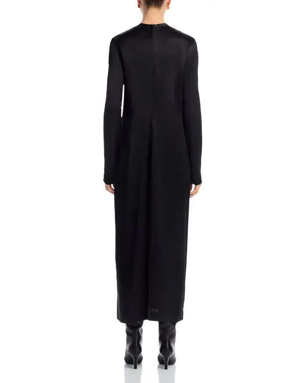 TOTEME Long Satin Dress - Black