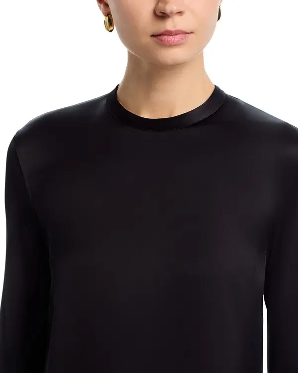 TOTEME Long Satin Dress - Black