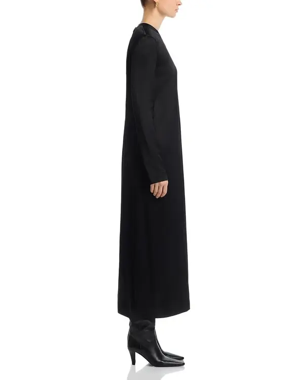 TOTEME Long Satin Dress - Black