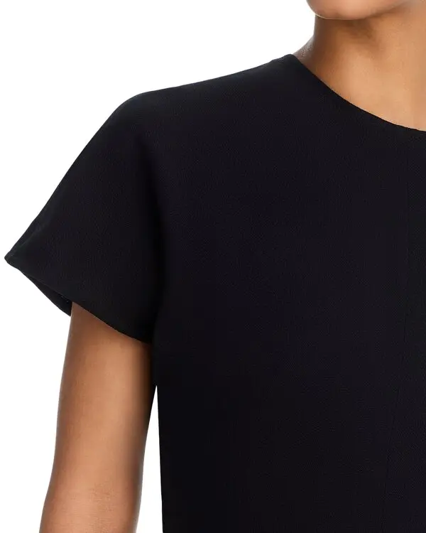 TOTEME Slouch Waist Wool Dress - Black