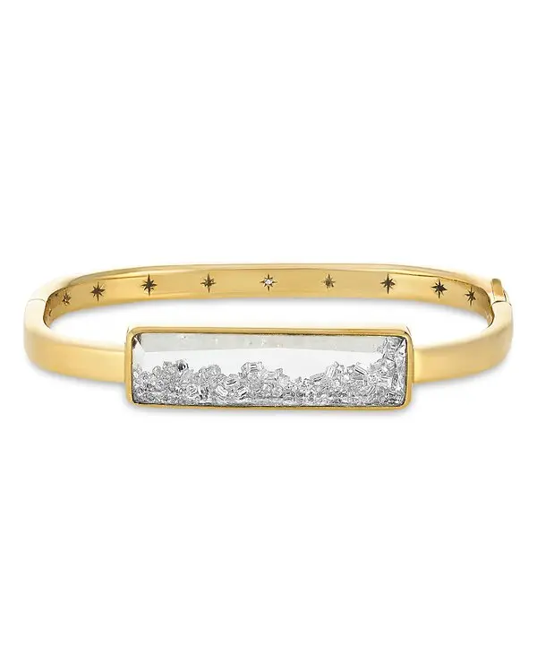 Moritz Glik 18k Yellow Diamond Core Bangle Bracelet - Gold