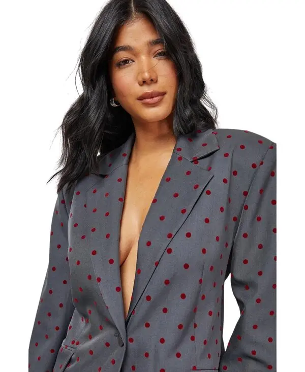 WAREHOUSE Velvet Spot Blazer