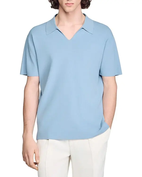 Sandro Stretch Knit Polo Shirt