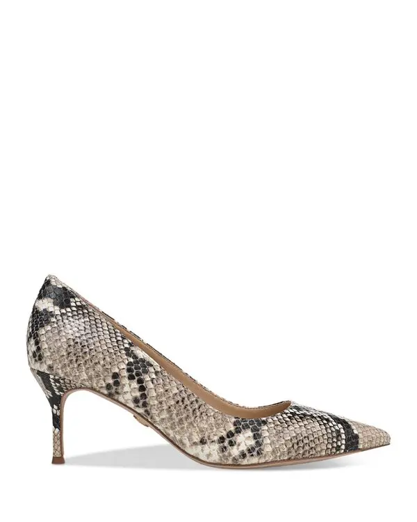 Veronica Beard Rita Snake Embossed Leather Pumps