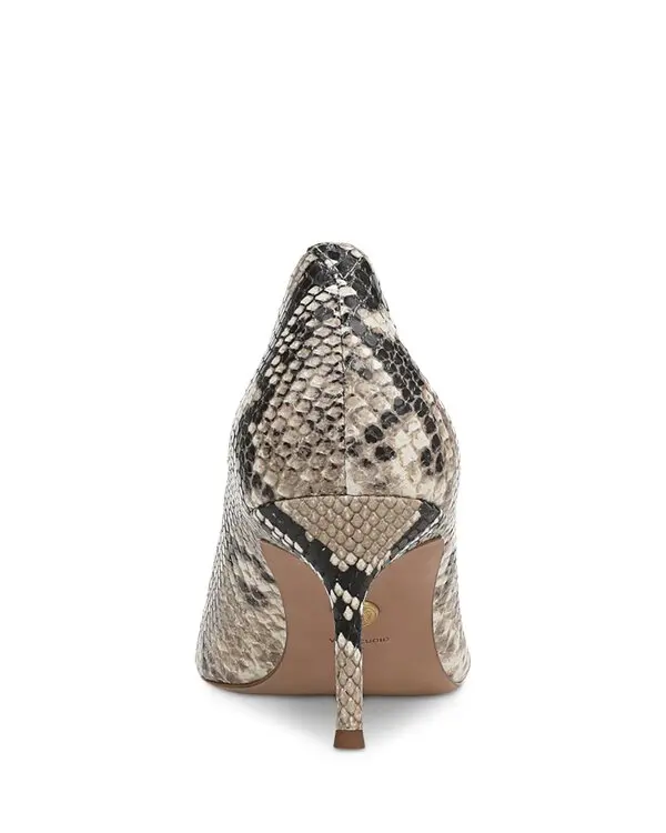 Veronica Beard Rita Snake Embossed Leather Pumps