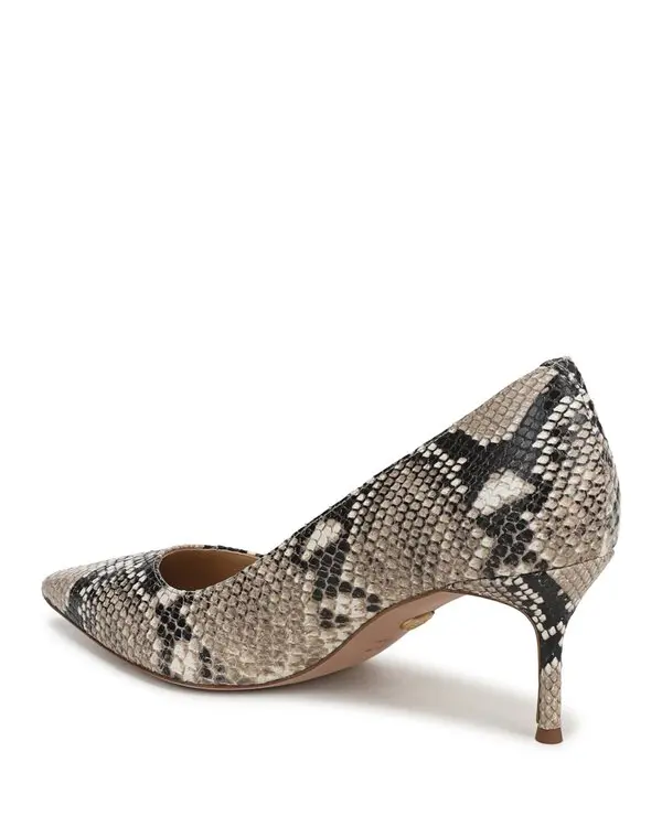 Veronica Beard Rita Snake Embossed Leather Pumps