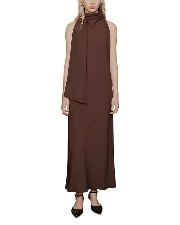Marella Scarf Neck Maxi Dress