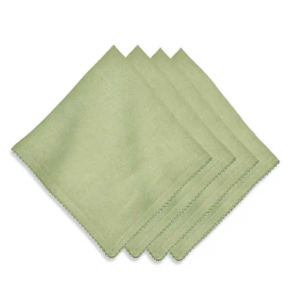 JULISKA Berry Scallop Napkin, Set Of 4 - Green