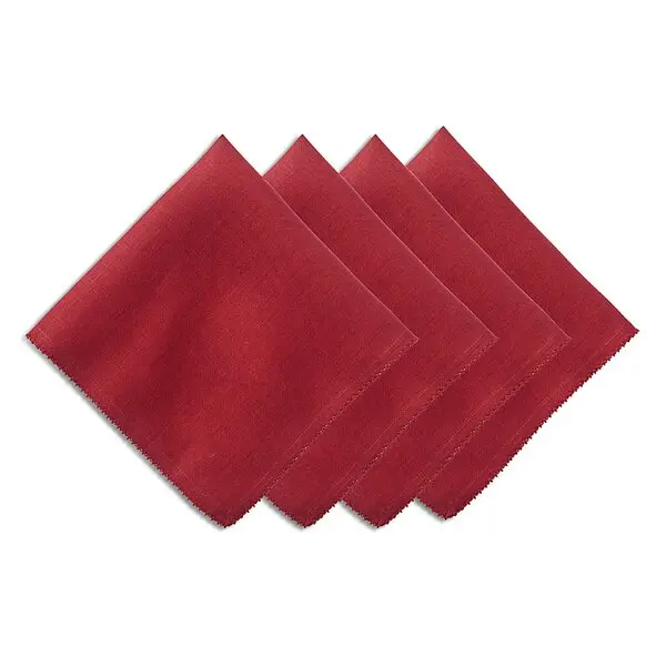 JULISKA Berry Scallop Napkin, Set Of 4 - Ruby