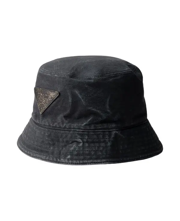 Prada Cotton Bucket Hat - Black