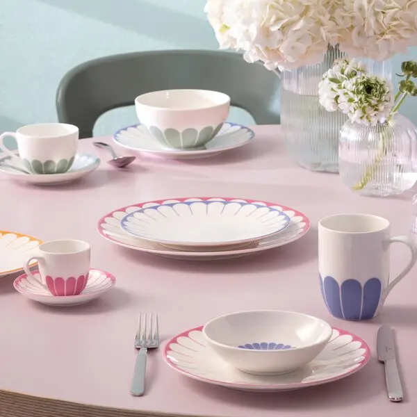 VILLEROY & BOCH Fleur Vert Salad Plate - Pink