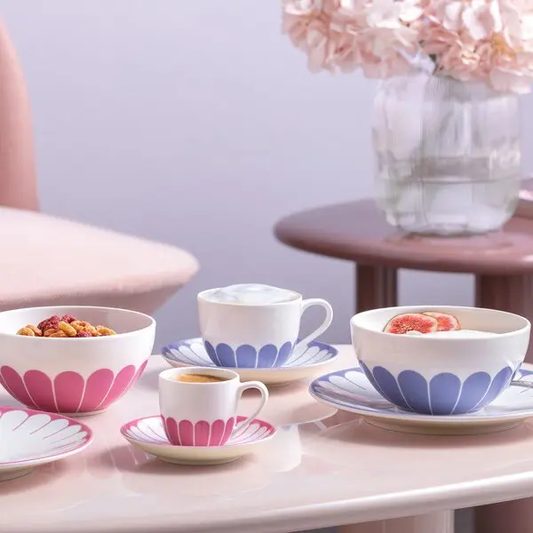 VILLEROY & BOCH Fleur Bleu Coffee Cup Saucer - Blue