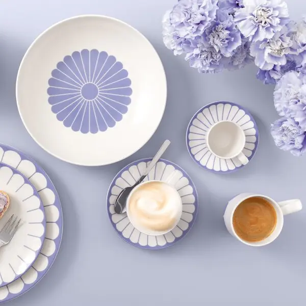 VILLEROY & BOCH Fleur Bleu Coffee Cup Saucer - Blue