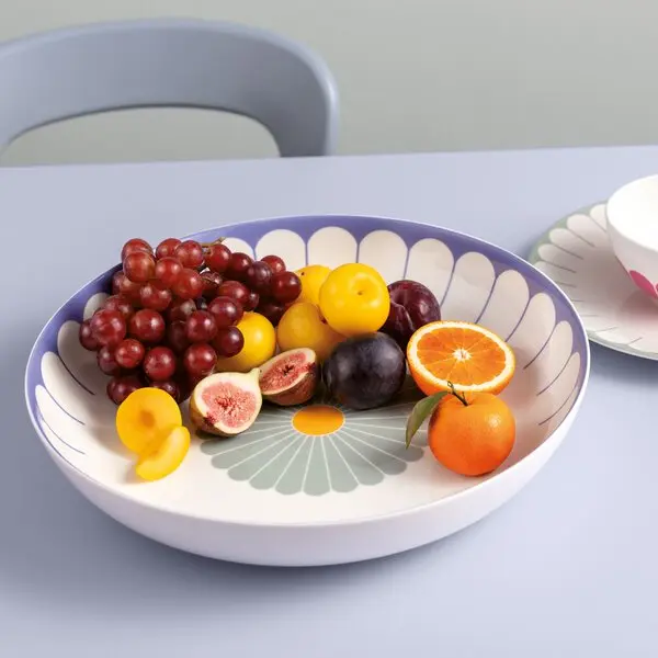 VILLEROY & BOCH Fleur Couleur Low Serving Bowl