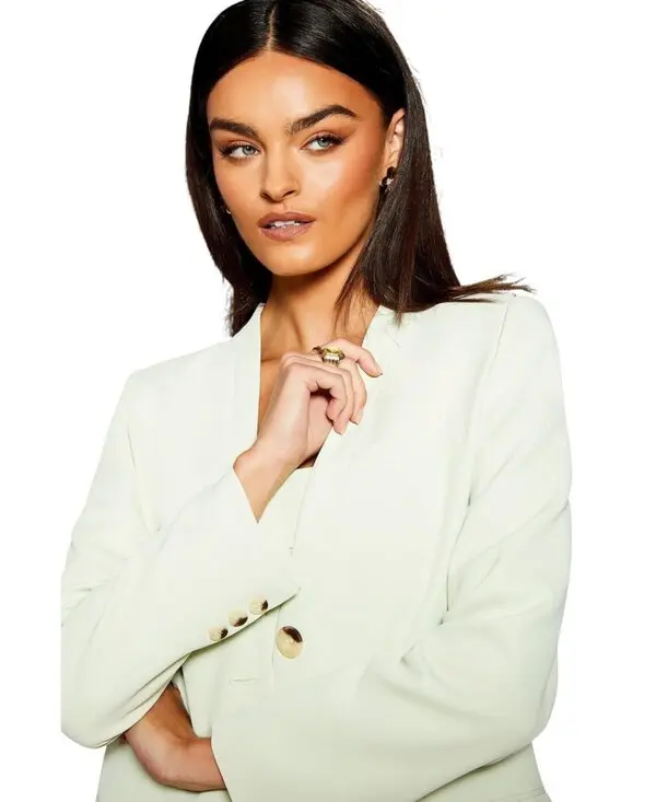 WAREHOUSE Runway Collarless Boxy Blazer