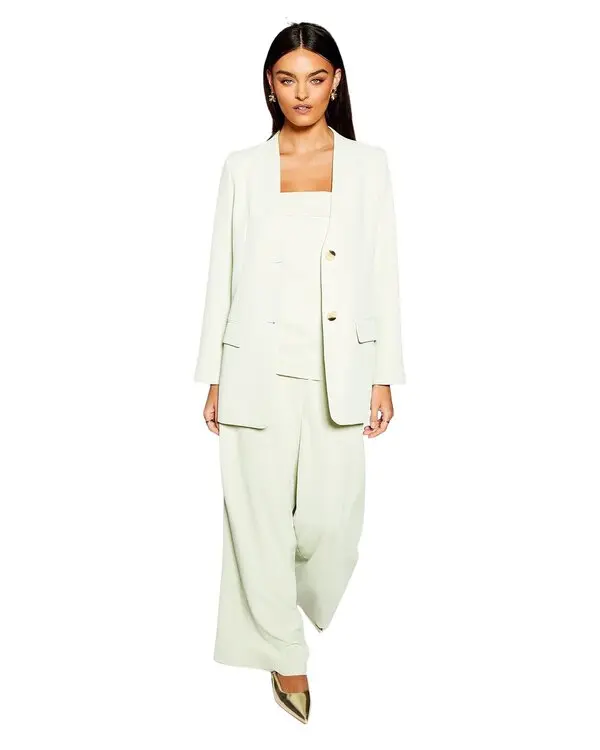 WAREHOUSE Runway Collarless Boxy Blazer