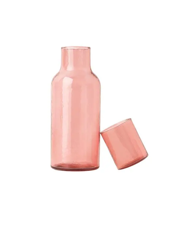 CREATIVE WOMEN Glass Carafe And Cup - Pink