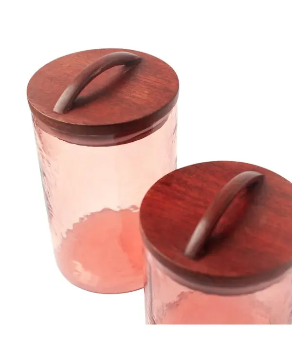 CREATIVE WOMEN Glass Canister - Blush