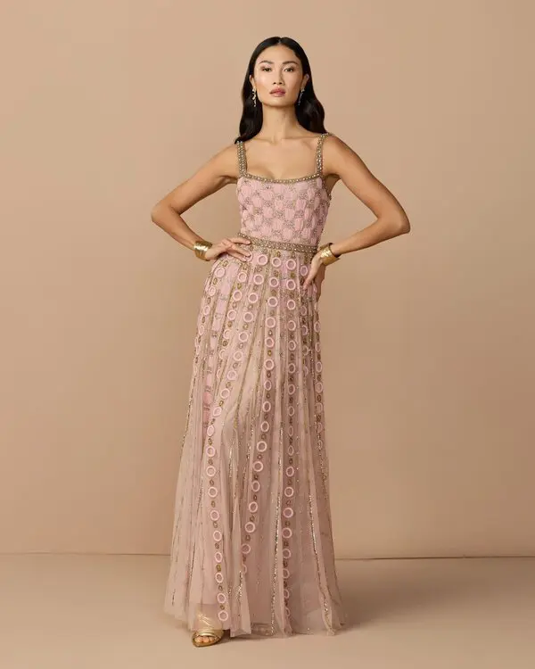 MAC DUGGAL COLLECTION Sleeveless Embellished A-line Gown