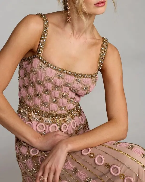 MAC DUGGAL COLLECTION Sleeveless Embellished A-line Gown