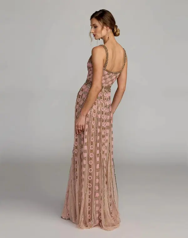 MAC DUGGAL COLLECTION Sleeveless Embellished A-line Gown