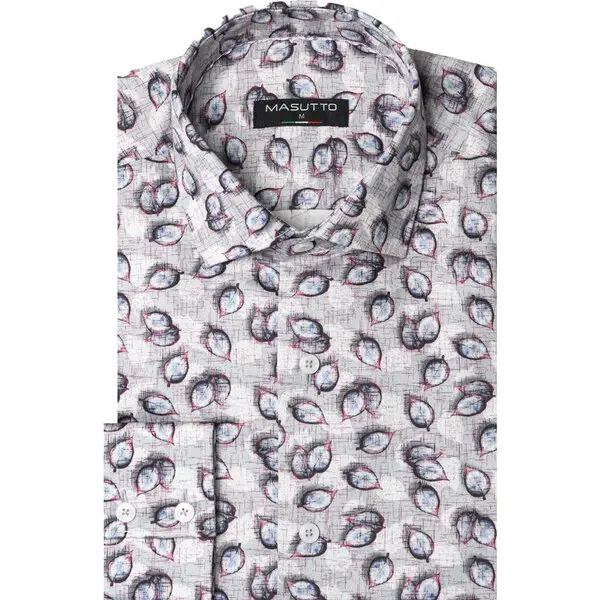 MASUTTO Livio Print Button-up Long Sleeve Shirt - Multicolor