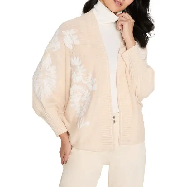 NIC+ZOE Embroidered Shawl Cardigan