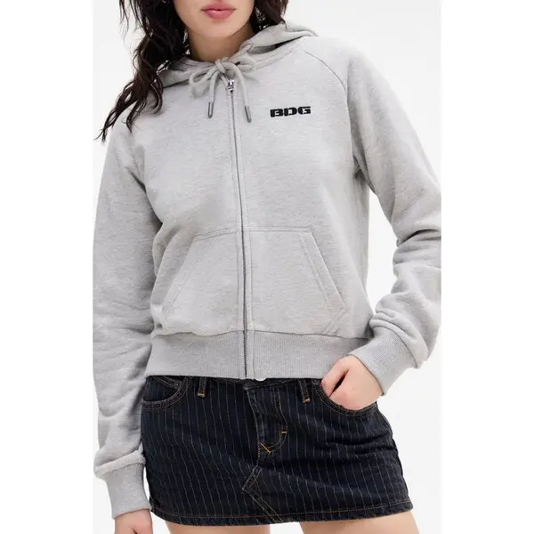 BDG URBAN OUTFITTERS Shrunken Zip Hoodie