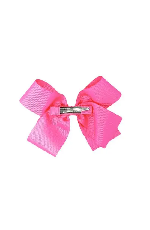 BITS & BOWS Xo Hair Bow - Hot Pink