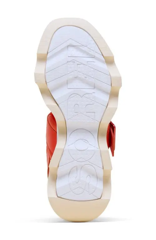 Sorel Kinetic Impact Wedge Slide Sandal - Crimson Fire/honey White