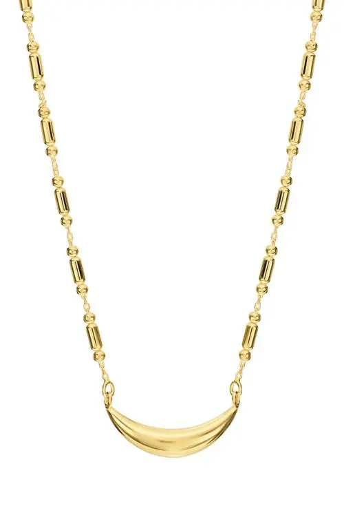 ATHRA LUXE Dolce Sole Puffy Pendant Necklace - Gold