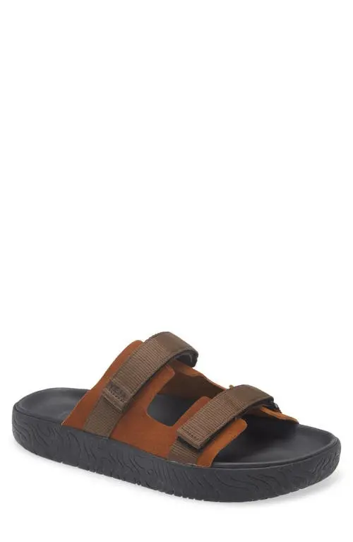 VEJA Arpoador Slide Sandal - Cognac Eagle Black