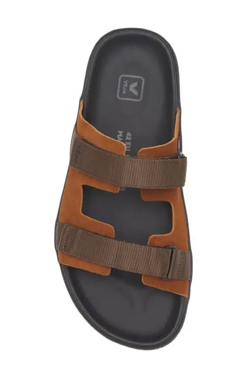 VEJA Arpoador Slide Sandal - Cognac Eagle Black