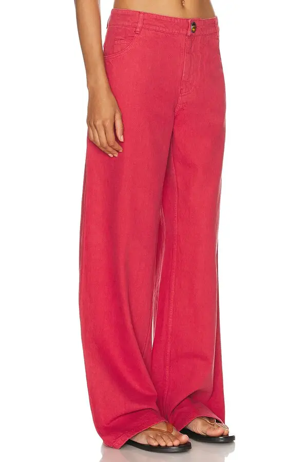 Christopher Esber Relaxed Wide Leg - Watermelon