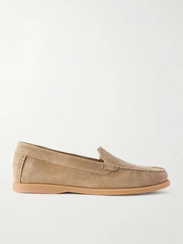 SAMAN AMEL City Suede Loafers - Brown