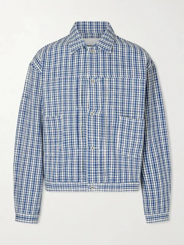 STORY MFG. Sundae Checked Cotton Jacket