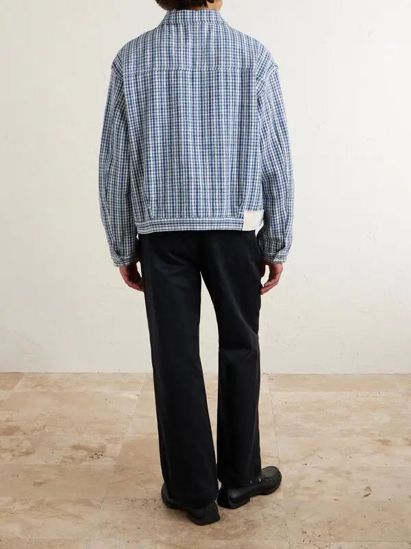 STORY MFG. Sundae Checked Cotton Jacket