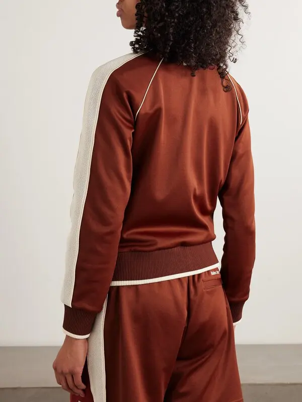 WALES BONNER Anthem Embroidered Track Jacket - Brown