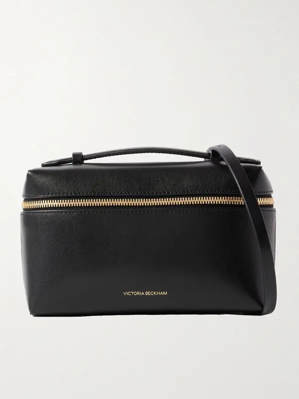Victoria Beckham Vanity Leather Shoulder Bag - Black