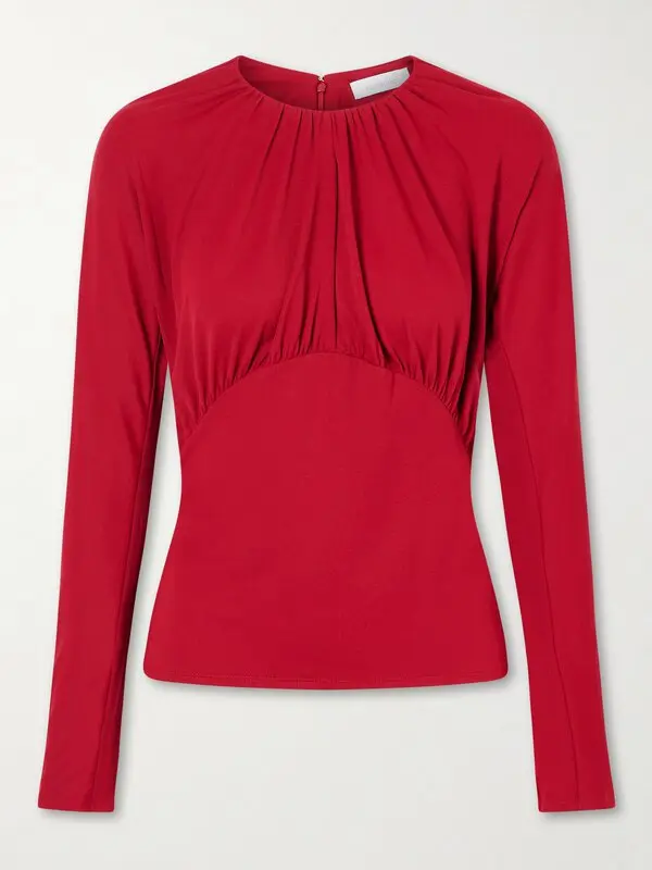 Rabanne Ruched Chiffon Blouse