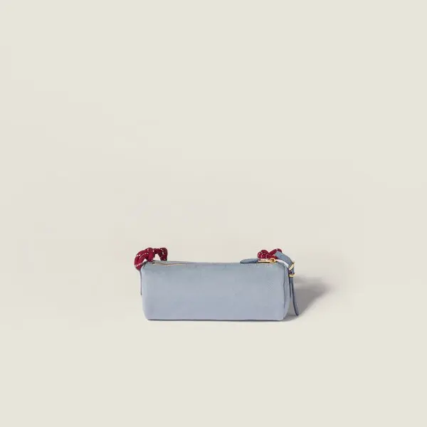 Miu Miu Gabardine Pouch - Astral Blue/amaranth