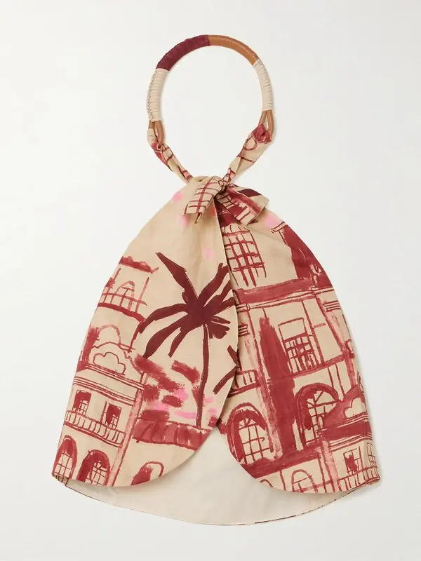 Johanna Ortiz The Root Printed Linen Halterneck Top - Neutrals