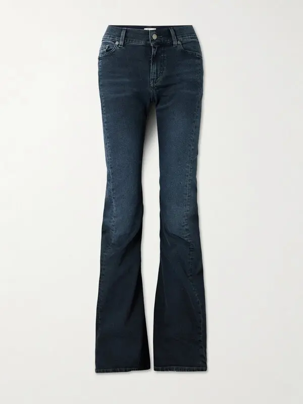 HAIKURE Gery Low-rise Bootcut Jeans - Blue
