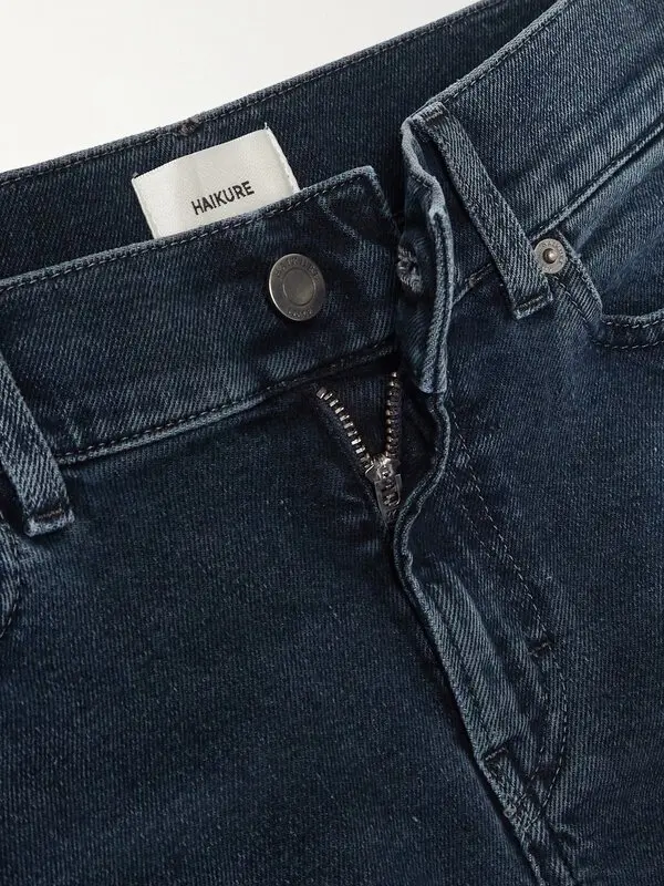 HAIKURE Gery Low-rise Bootcut Jeans - Blue