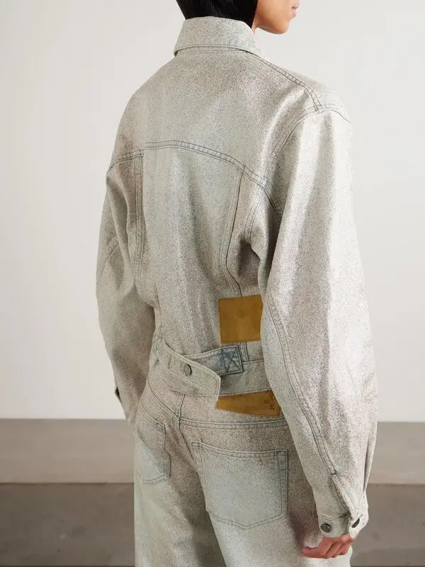 HAIKURE Simon Glam Glittered Denim Jacket - Blue