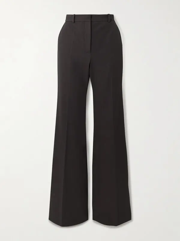 JOSEPH Tafira Stretch-gabardine Straight-leg Pants - Brown