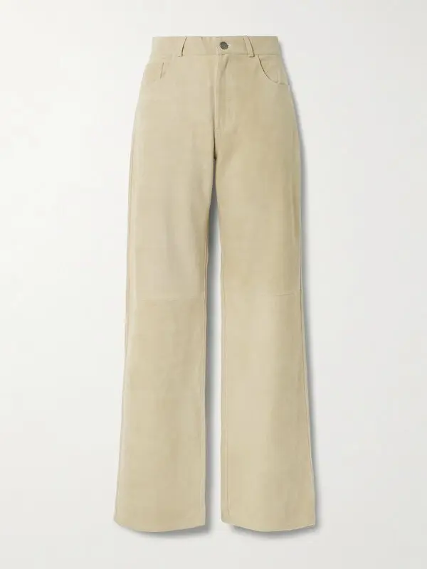 HAIKURE Korea Suede Pants - Neutrals