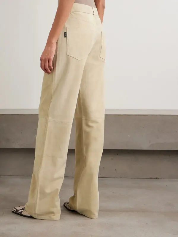 HAIKURE Korea Suede Pants - Neutrals