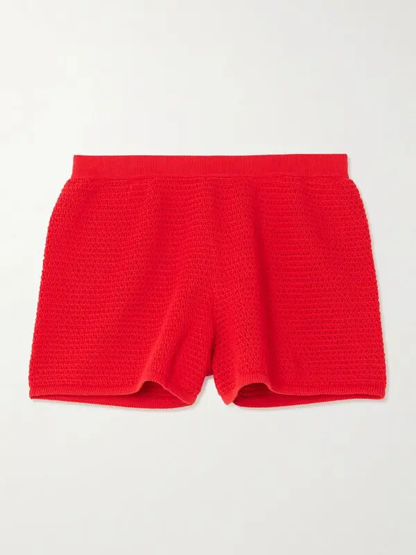 Escvdo Amada Crocheted Cotton Shorts