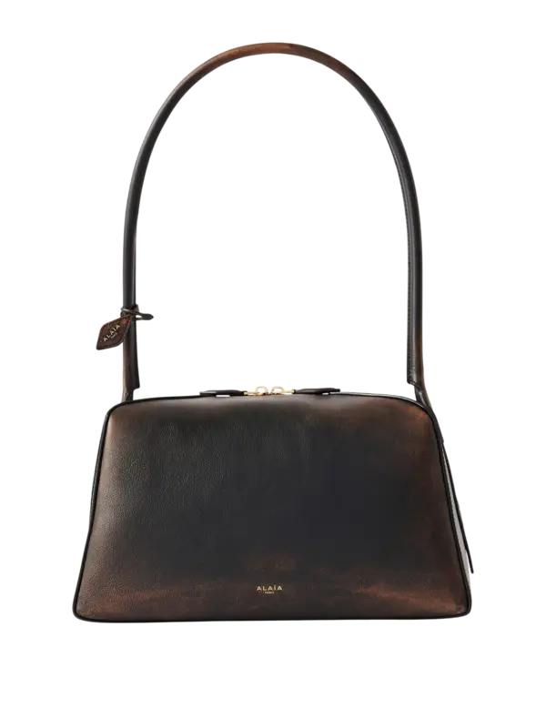 Alaïa Le Bulldog Leather Shoulder Bag - Brown